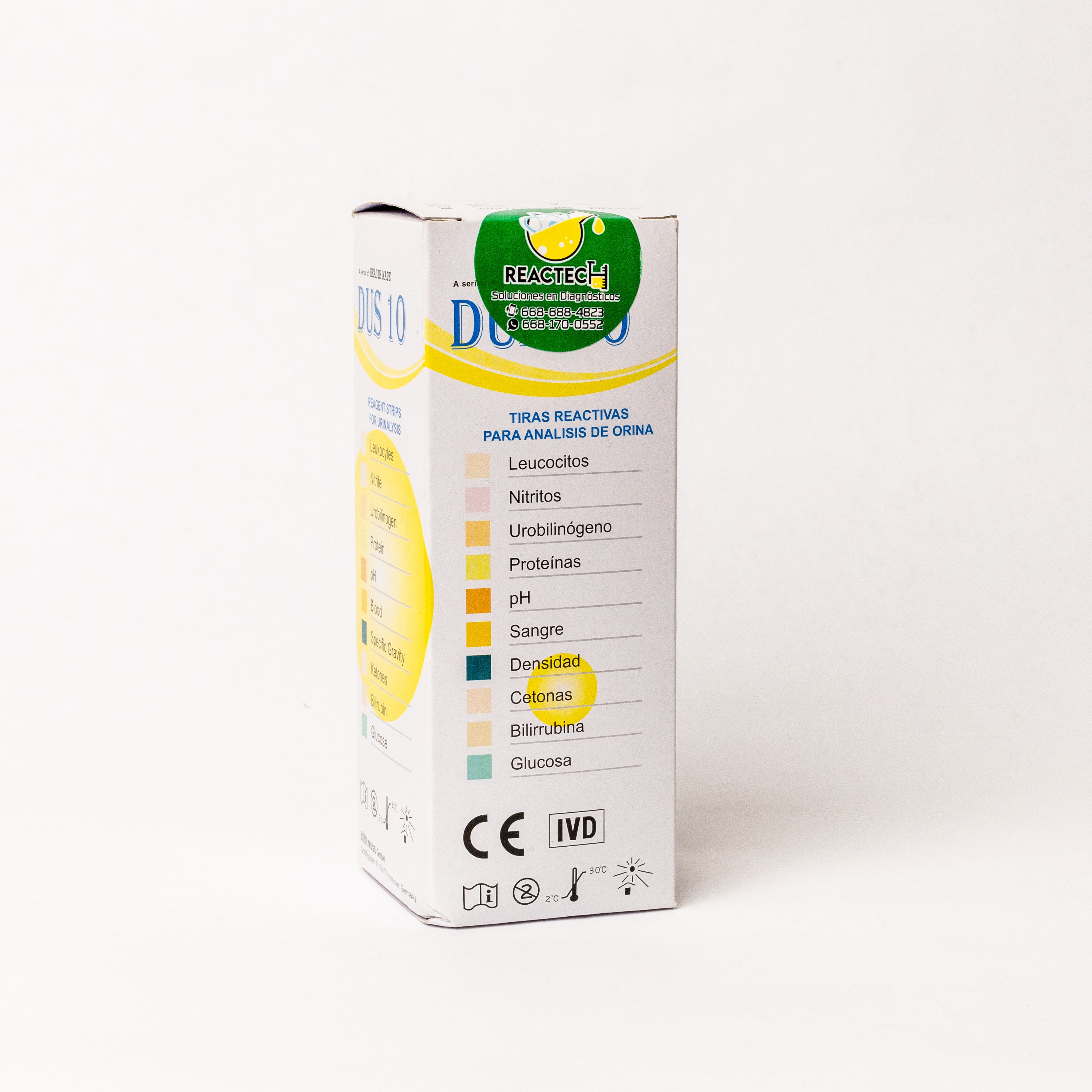 Tiras reactivas para análisis de orina – Reactech