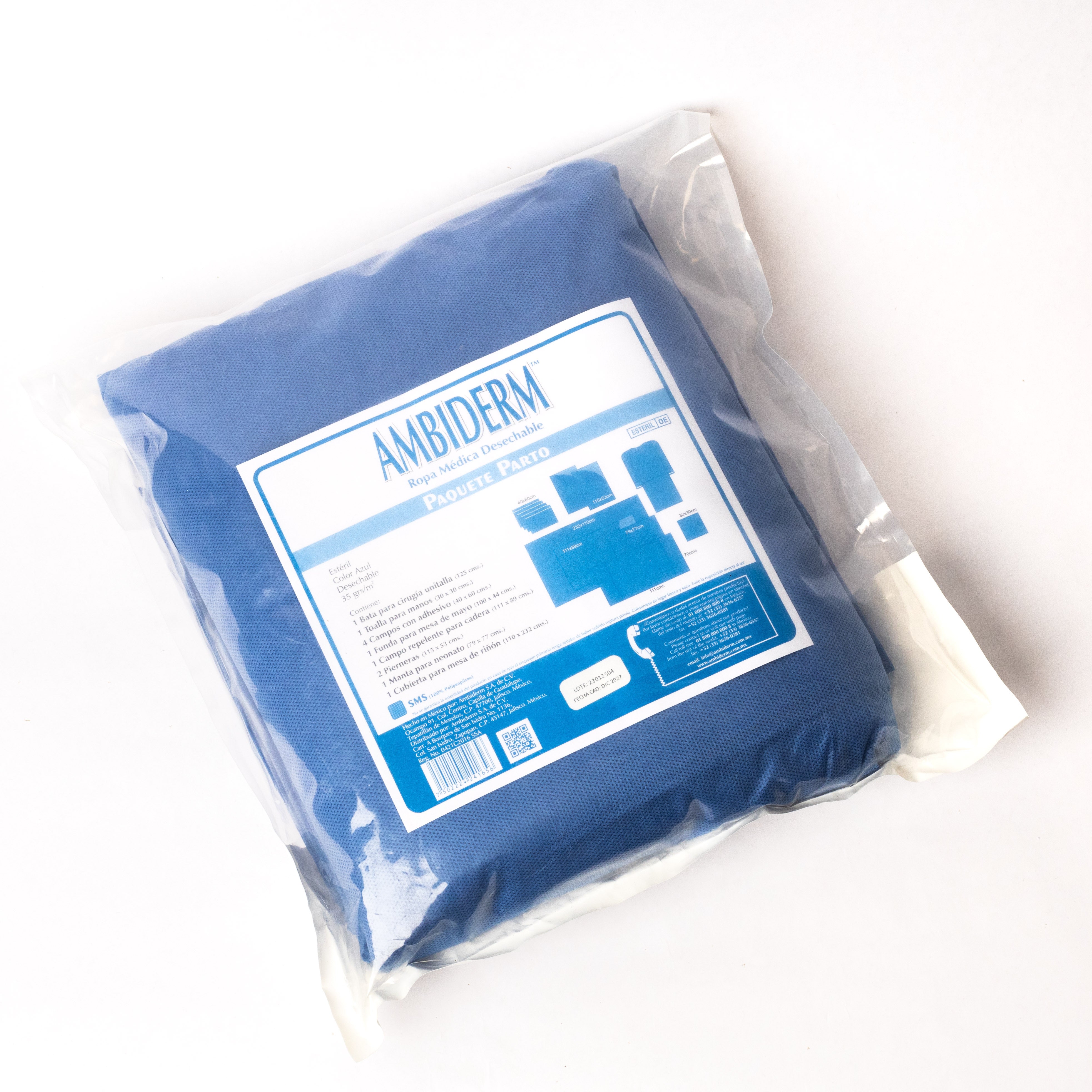 AMBIDERM - PAQUETE P/CIRUGIA MAYOR ESTERIL – Reactech