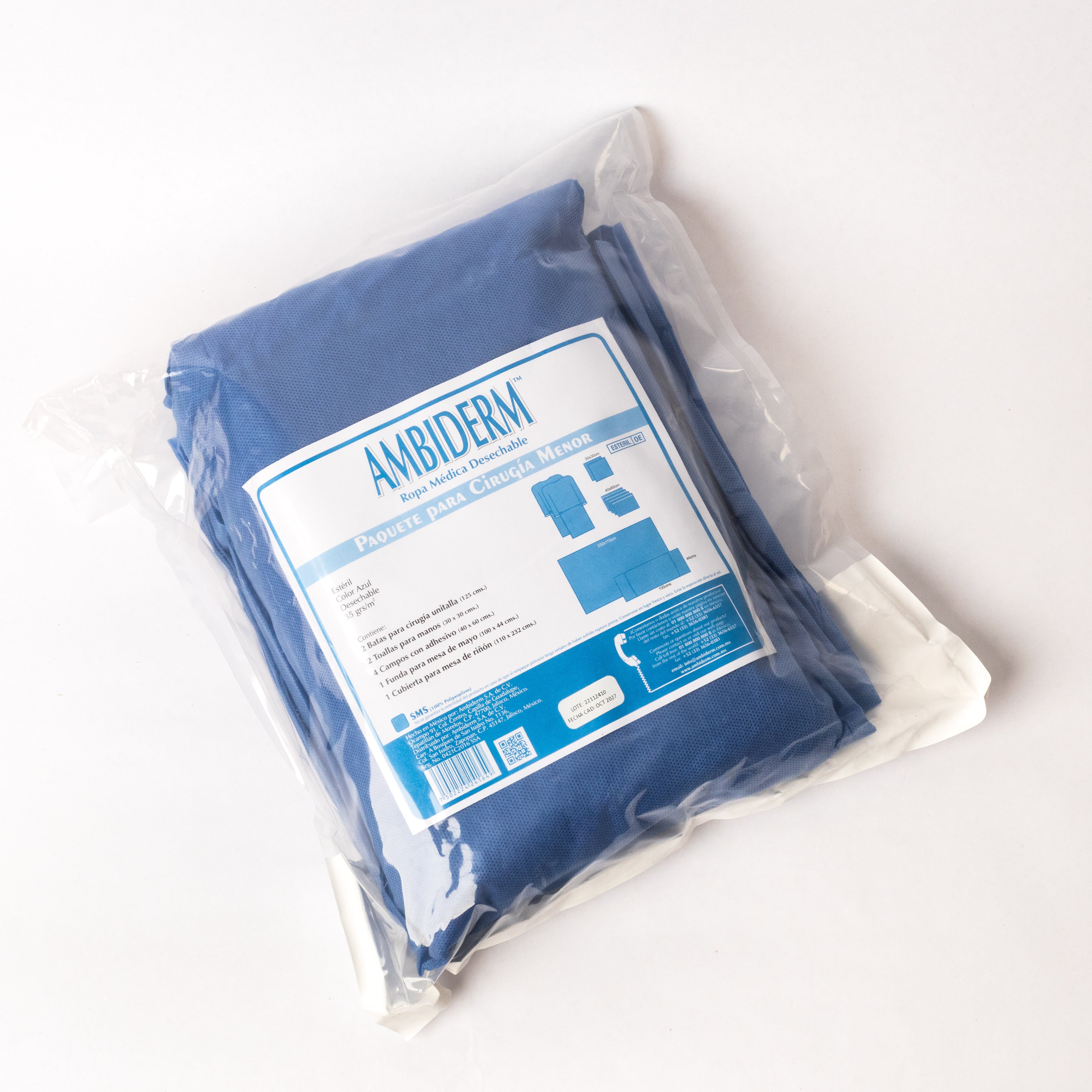 AMBIDERM - PAQUETE P/CIRUGIA MENOR ESTERIL – Reactech