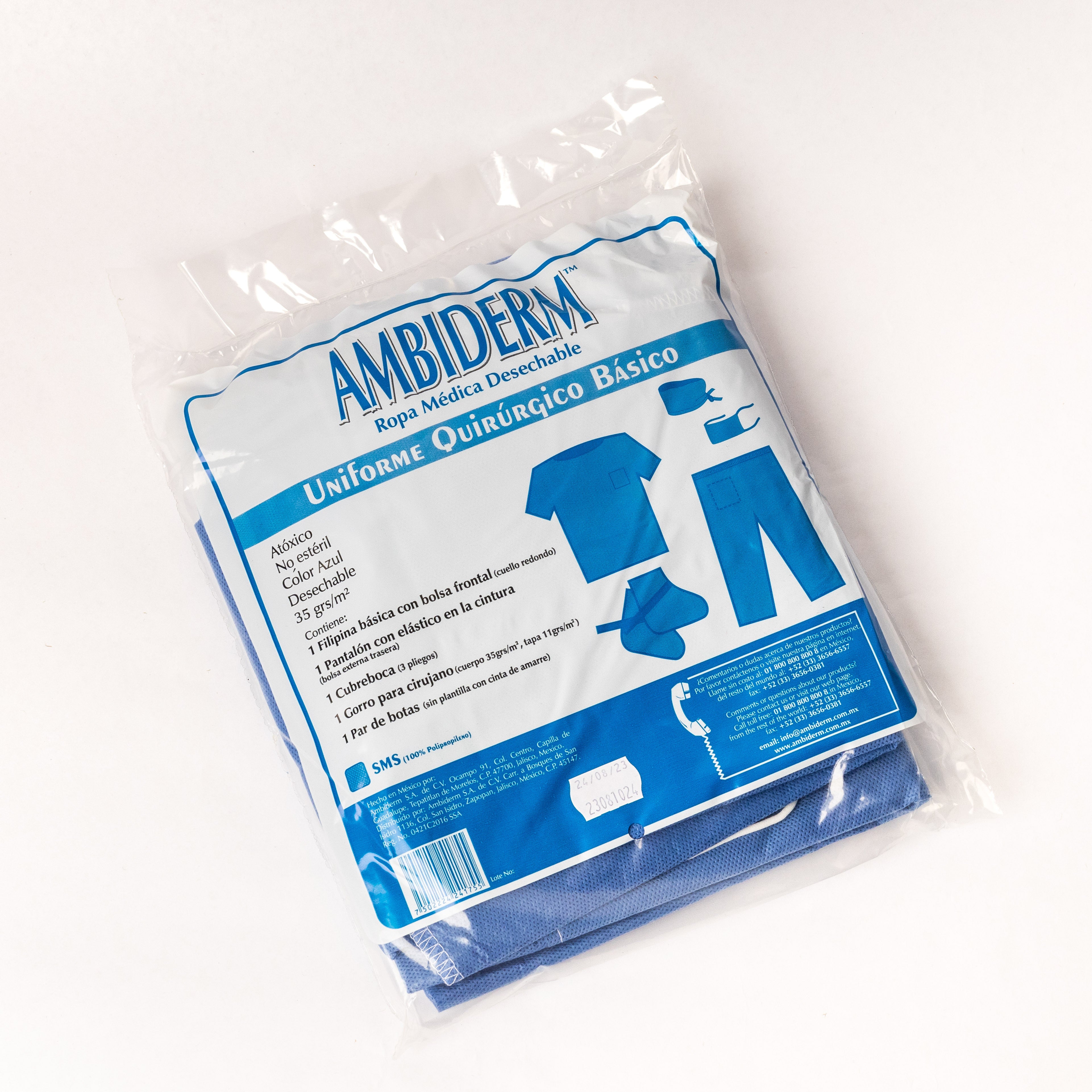 AMBIDERM - UNIFORME QUIRURGICO BASICO NO ESTERIL – Reactech